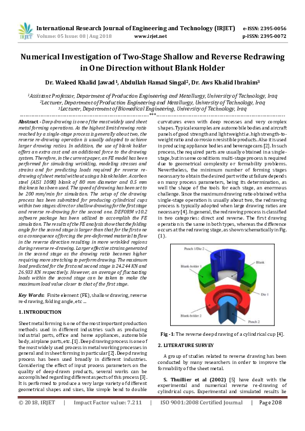 (PDF) IRJET- Numerical Investigation of Two-Stage Shallow and Reverse ...