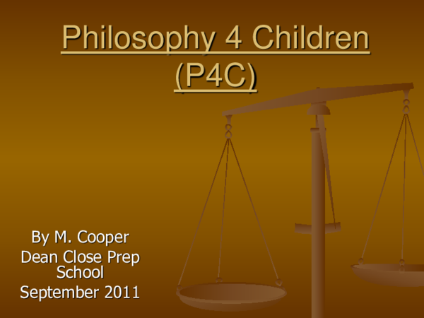 (PPT) Philosophy 4 Children