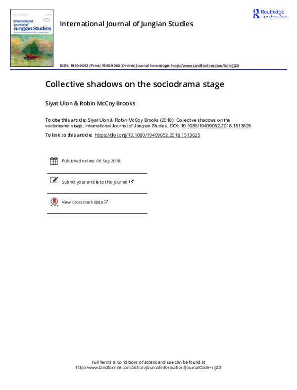 (PDF) Collective shadows on the sociodrama stage