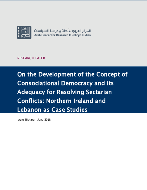 (PDF) On the Development of the Concept of Consociational Democracy and ...