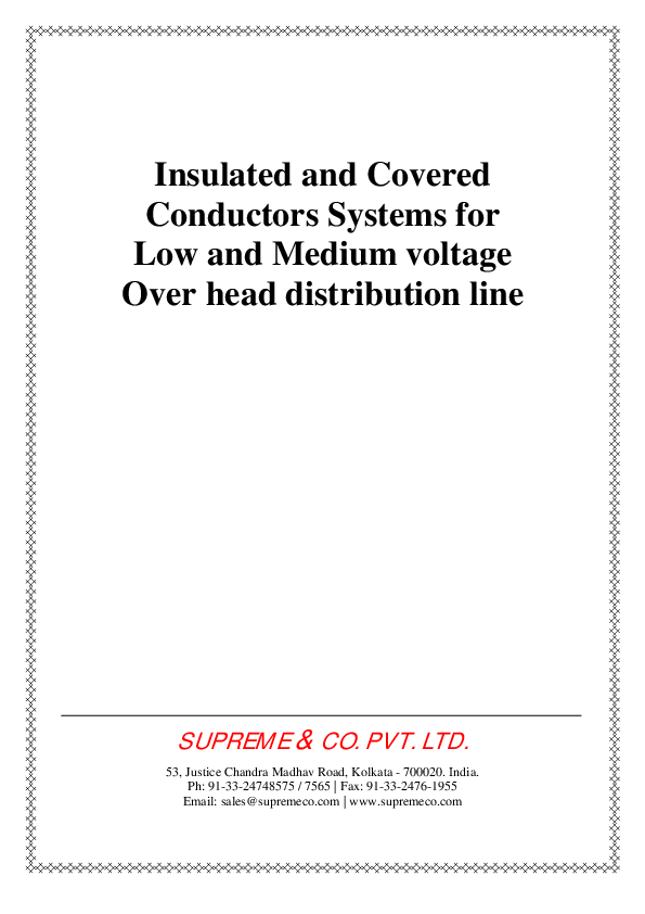 (PDF) Insulated and Covered Conductors Systems for Low and Medium ...