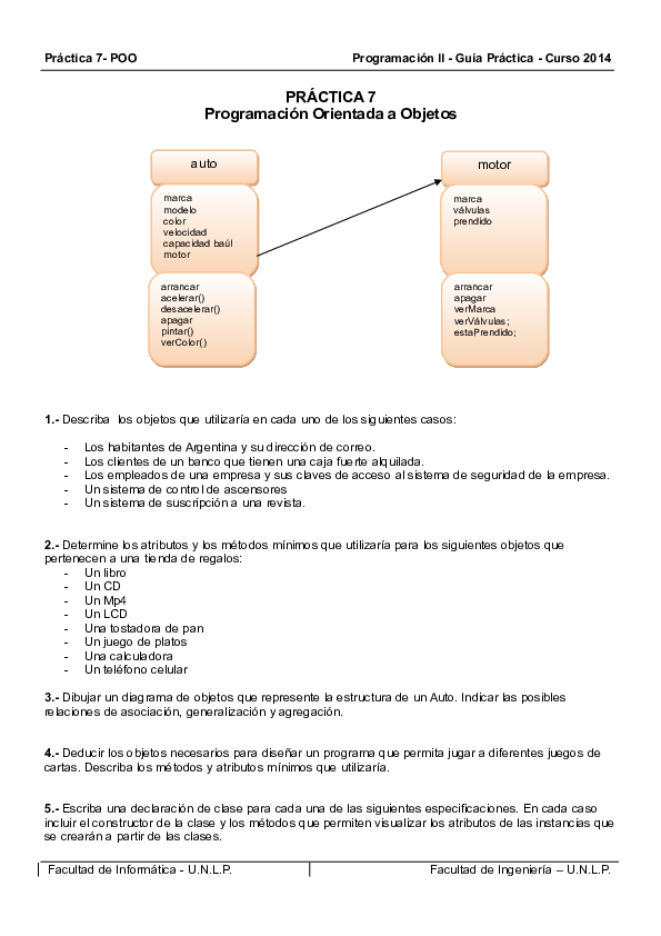 (DOC) PRÁCTICA 7 Programación Orientada a Objetos