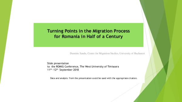 (PDF) Turning Points in the Migration Process for Romania in Half of a ...