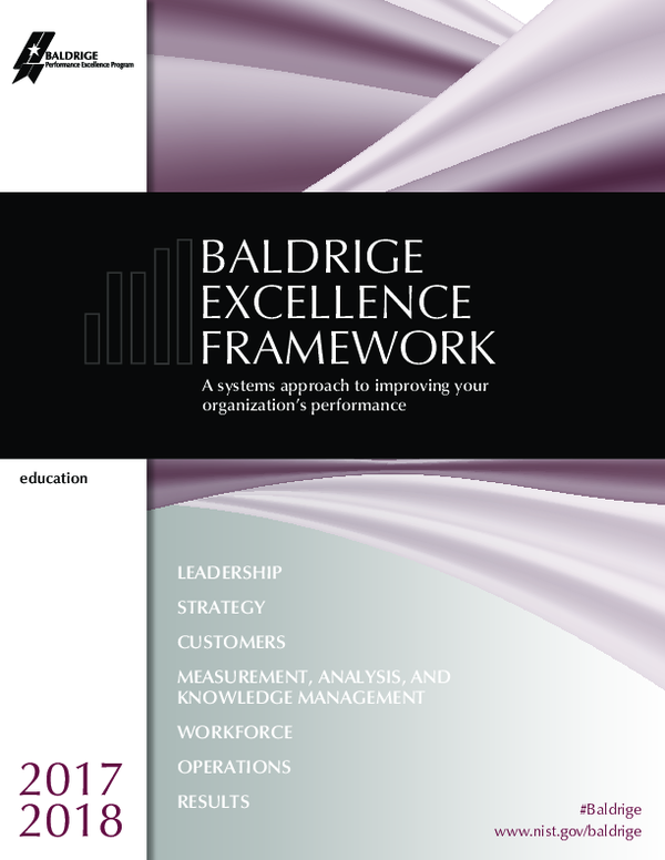 (PDF) -2018 Baldrige Excellence Framework Education