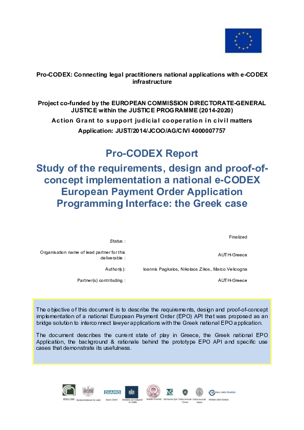 (PDF) Study of the requirements, design and proof-of- concept ...
