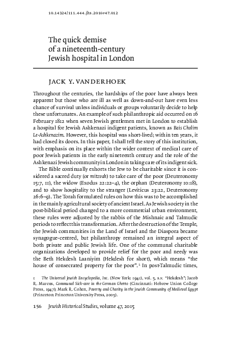 (PDF) Vanderhoek Quick Demise