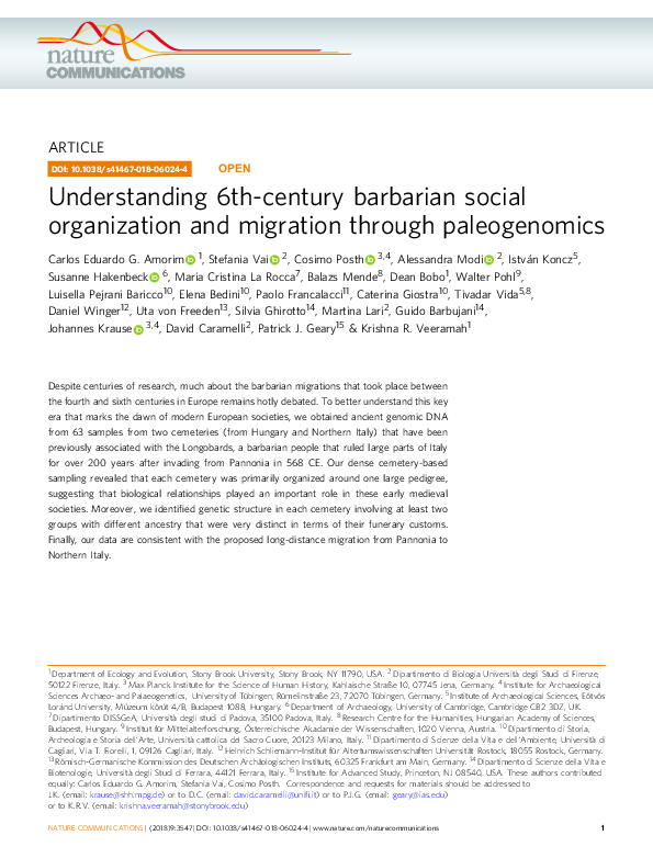 (PDF) Understanding 6th-century barbarian social organization and ...