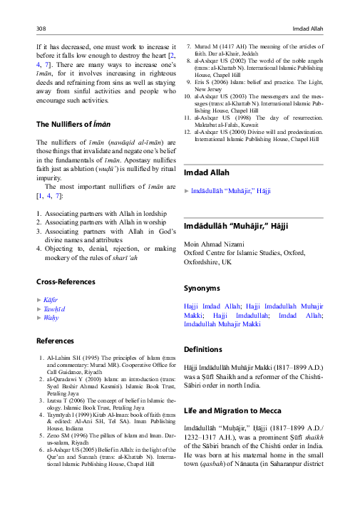 (PDF) Haji Imdadullah