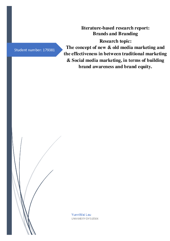 (PDF) literature-based research report: Brands and Branding Research ...