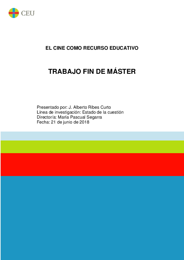 (PDF) EL CINE COMO RECURSO EDUCATIVO