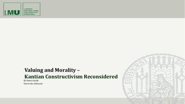 (PDF) Kantian Constructivism and Objective Morality
