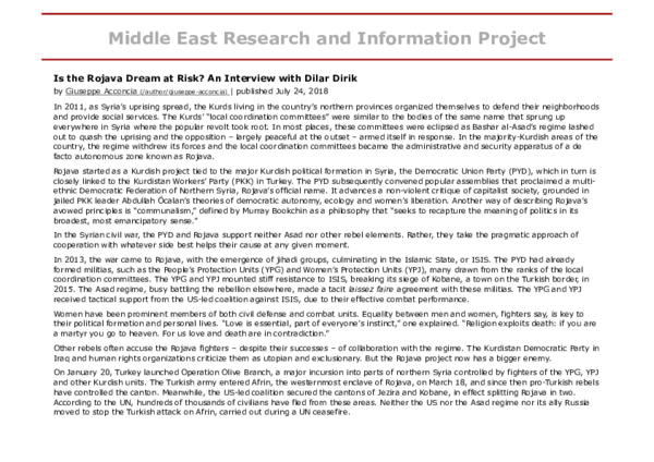 (PDF) Middle East Research and Information Project, Northern Syria