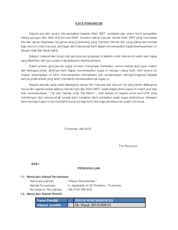 (DOC) Contoh proposal