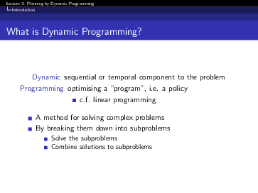(PDF) Planning by Dynamic Programming