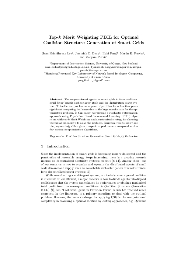 (PDF) Top-k Merit Weighting PBIL for Optimal Coalition Structure Generation of Smart Grids ...