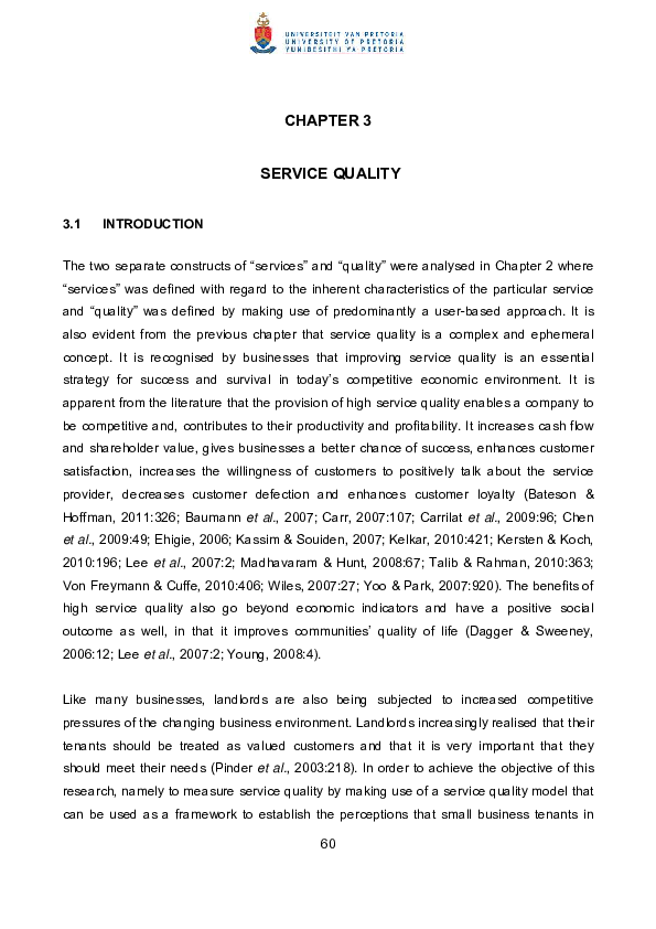 (PDF) CHAPTER 3 SERVICE QUALITY
