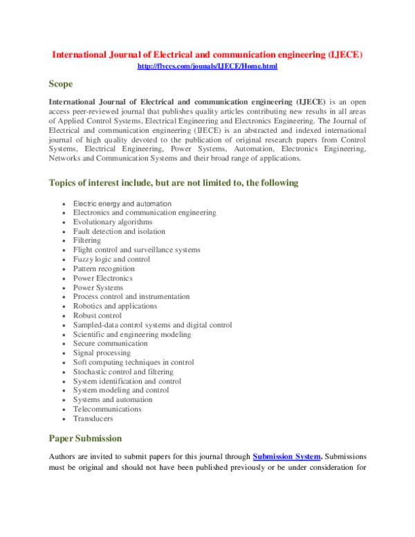 (DOC) International Journal of Electrical and communication engineering ...