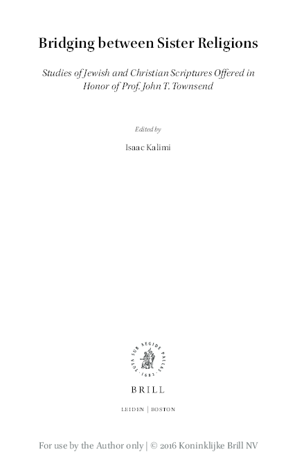 (PDF) Jesus’ Work as a Healer in Light of Jewish Purity Laws