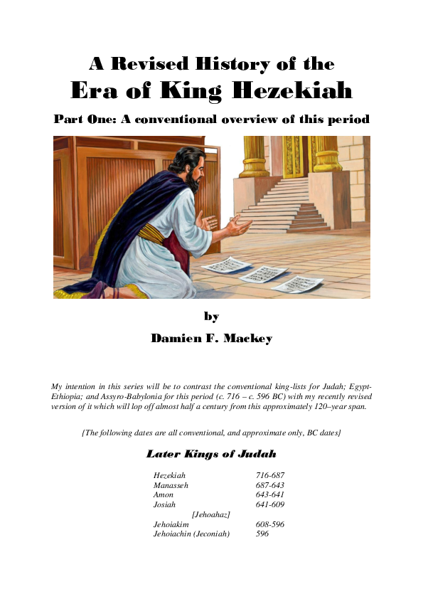 (DOC) A Revised History of the Era of King Hezekiah