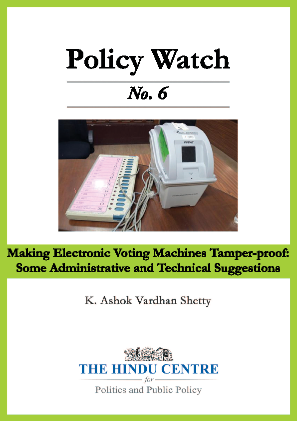 (PDF) Making Electronic Voting Machines Tamper Proof Some ...