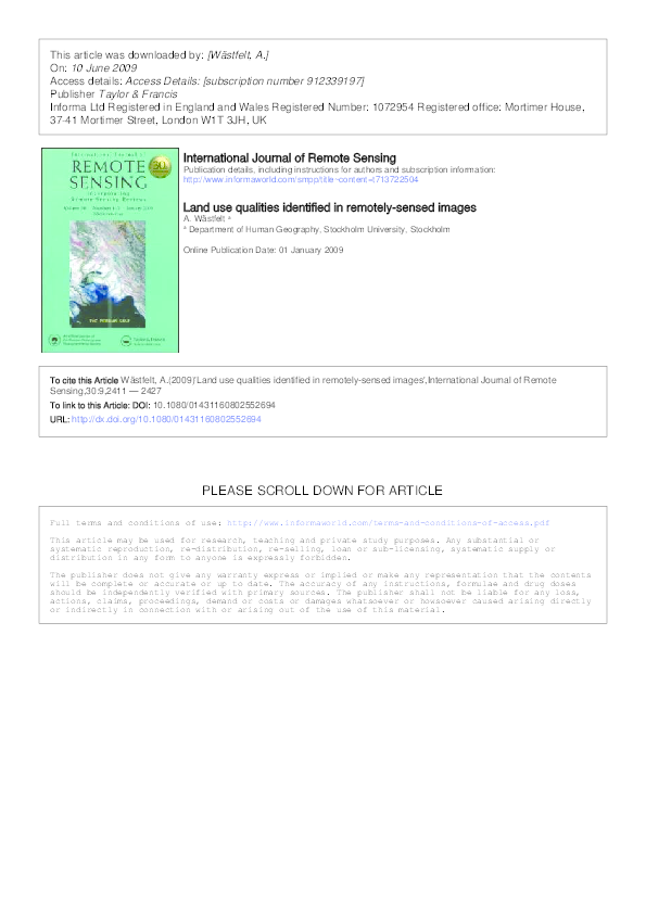 (PDF) PLEASE SCROLL DOWN FOR ARTICLE International Journal of Remote ...
