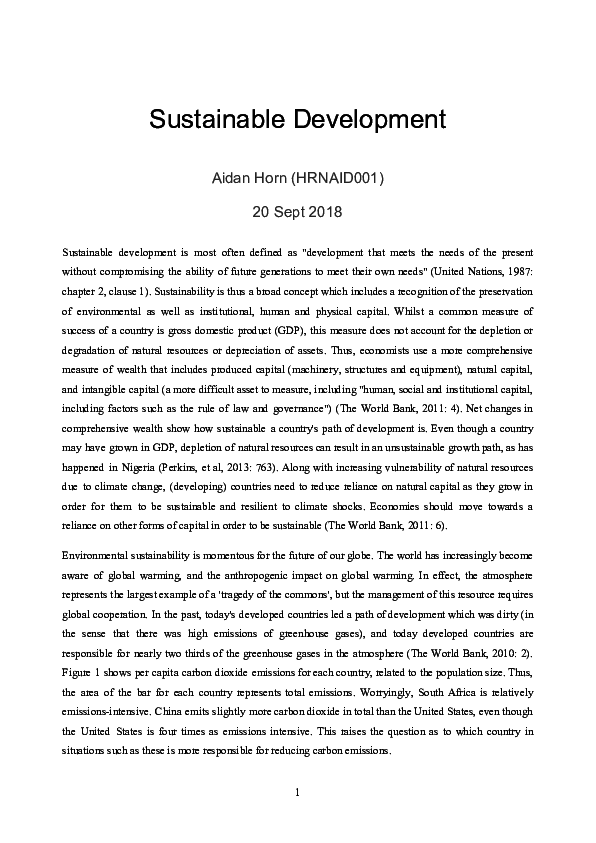 (PDF) Sustainable Development