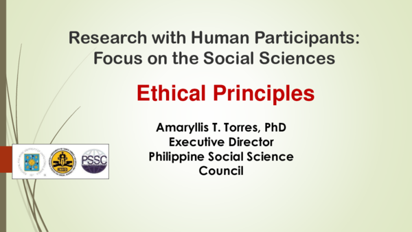 (PPT) ETHICAL PRINCIPLES final Feb 2018 | AMARYLLIS TORRES - Academia.edu