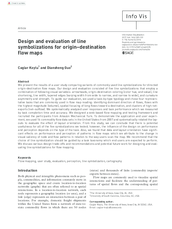 Design and evaluation of line symbolizations for origin–destination ...