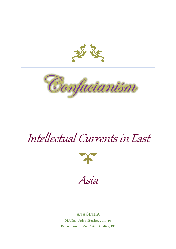 (PDF) Confucianism in East Asia