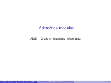 (PDF) Aritmética modular