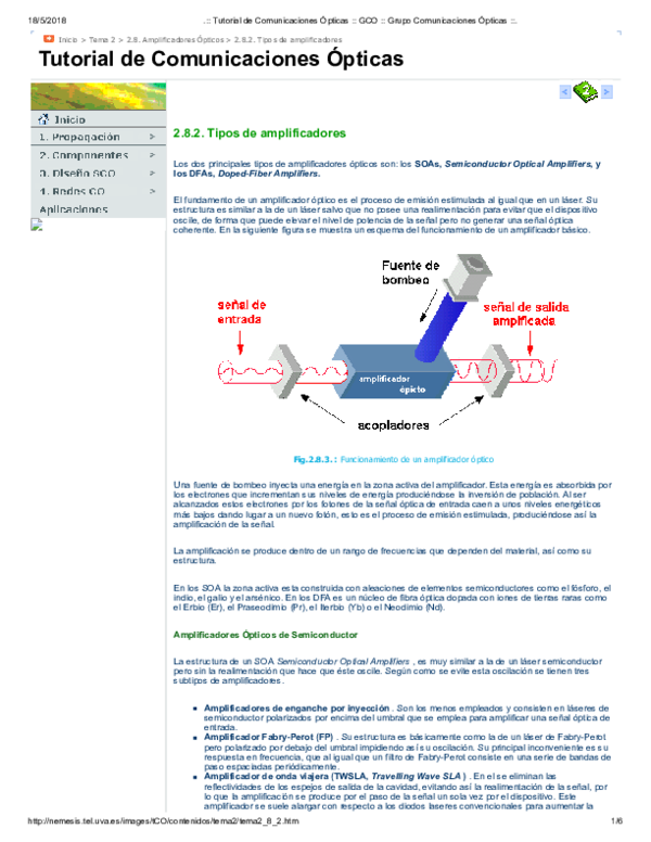 (PDF) Tutorial de Comunicaciones Opticas GCO Grupo Comunicaciones Opticas