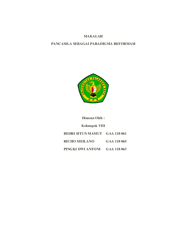 (DOC) MAKALAH PANCASILA