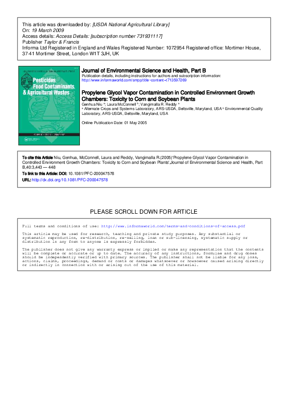 (PDF) Propylene Glycol Vapor Contamination in Controlled Environment ...