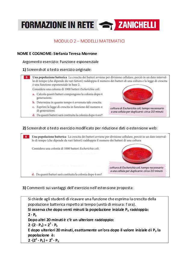 (PDF) MODULO 2 – MODELLI MATEMATICI