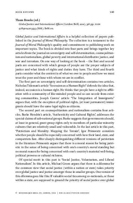 (PDF) 2016. Thom Brooks (ed.), Global Justice and International Affairs ...