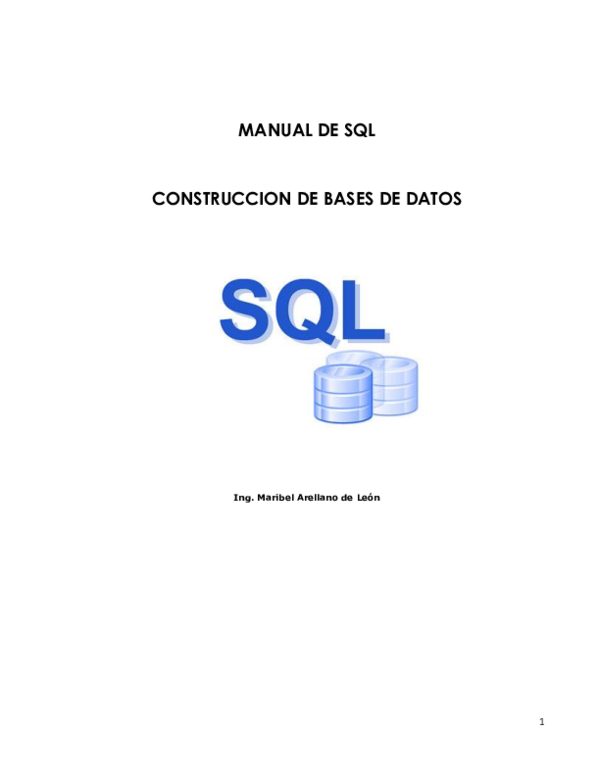 (DOC) Sql MANUAL