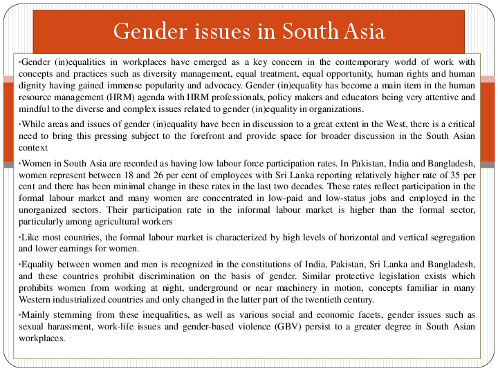 (PPT) Gender issues