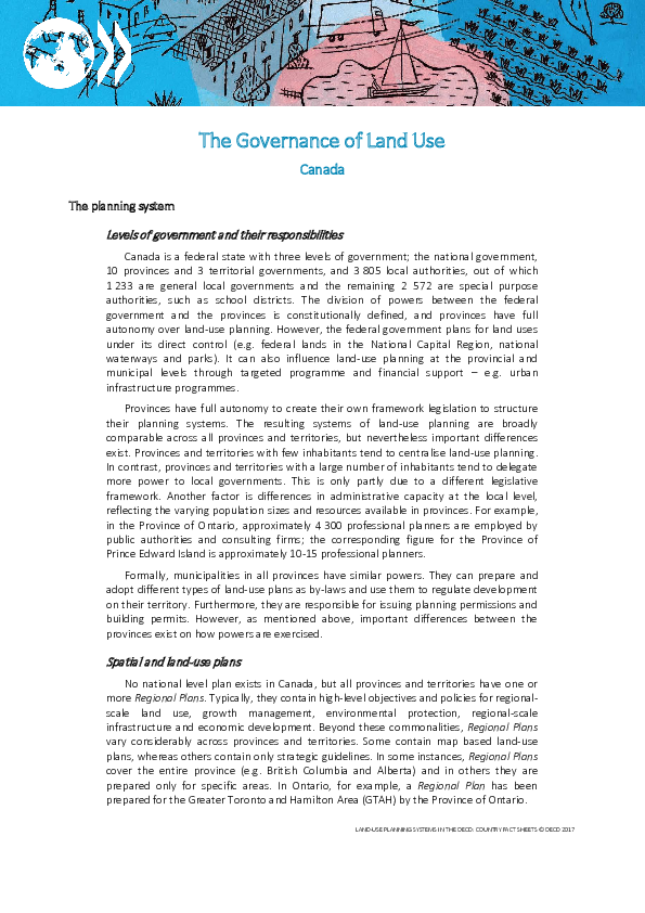(PDF) LAND-USE PLANNING SYSTEMS IN THE OECD: COUNTRY FACT SHEETS