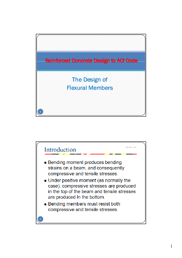 (PDF) Reinforced Concrete Design to ACI Code Reinforced Concrete Design ...