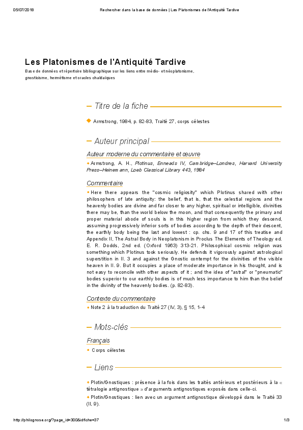 (PDF) Base de données PAT - Ensemble des fiches répertoriées à partir de l'ouvrage de Armstrong ...