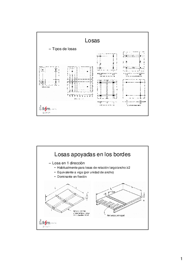 (PDF) Losas – Tipos de losas