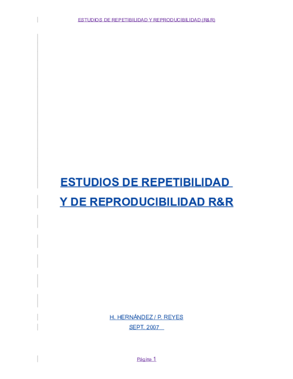 (DOC) ESTUDIOS DE REPETIBILIDAD Y DE REPRODUCIBILIDAD R&R