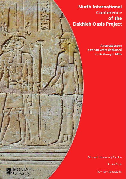 (PDF) Past, Present, and Future of the Kellis Cartonnage: aspects of ...