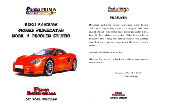 (PDF) BUKU PANDUAN PROSES PENGECATAN MOBIL & PROBLEM SOLVING