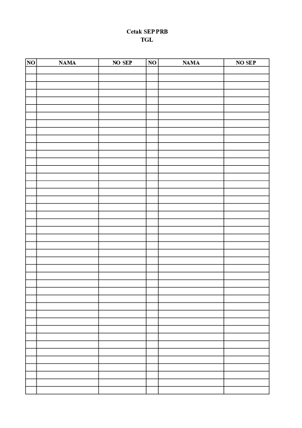 (XLS) CETAK SEP PRB | Ayu Sartika - Academia.edu