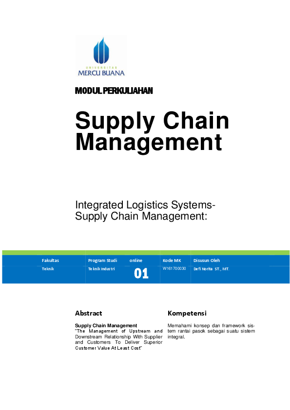 (DOC) MODUL 01 SCM Defi