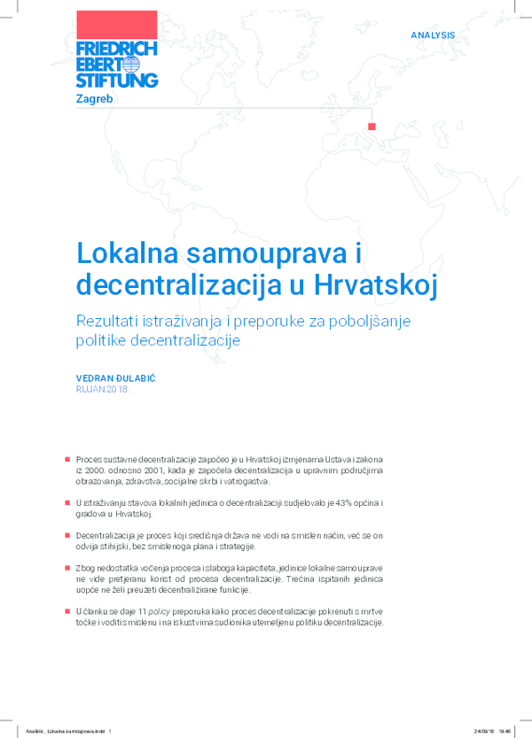 (PDF) Lokalna samouprava i decentralizacija u Hrvatskoj | Vedran Đulabić - Academia.edu