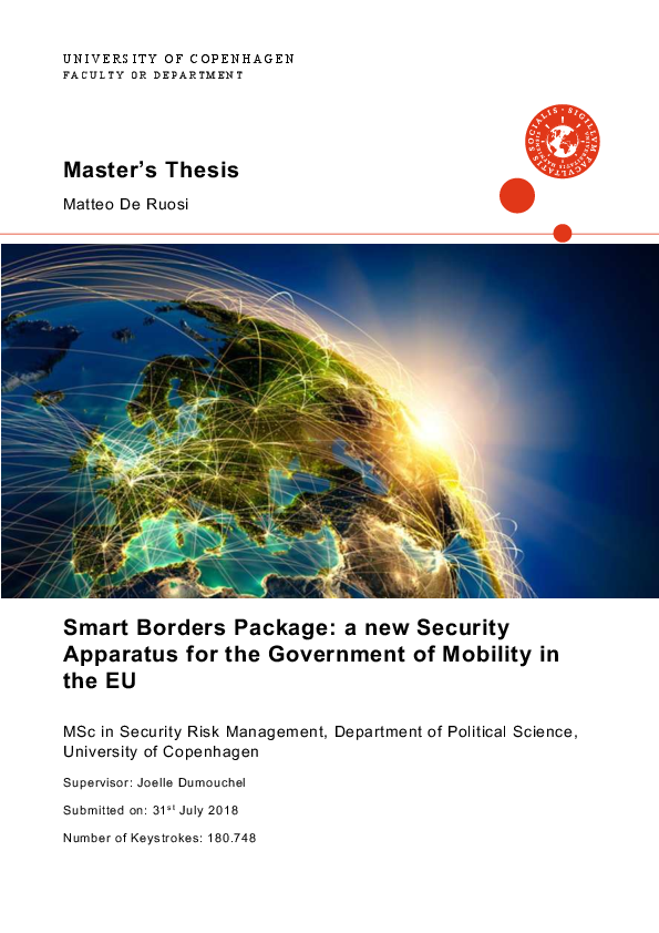 (PDF) Smart Borders Package: a new Security Apparatus for the ...