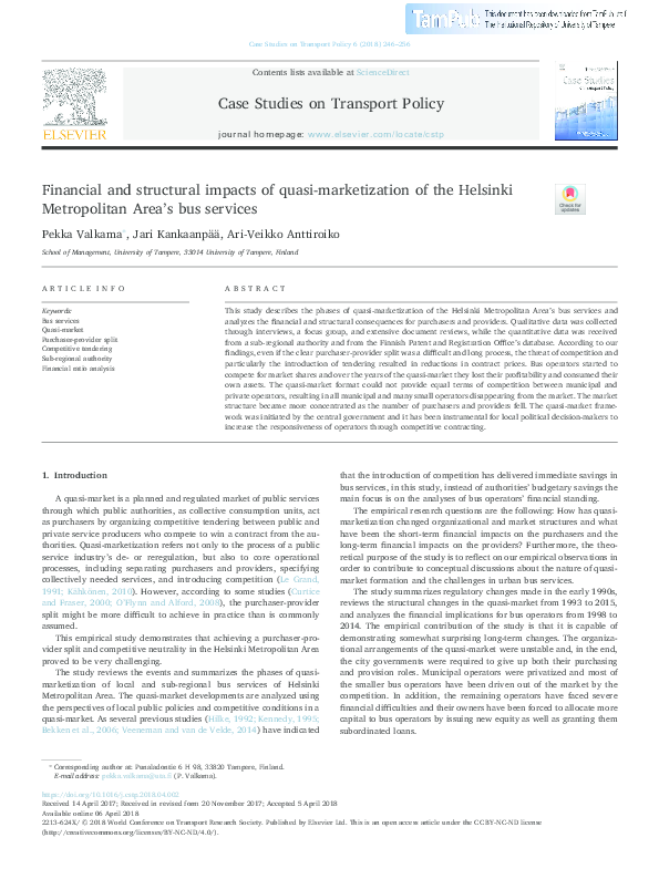 (PDF) Financial and structural impacts of quasi-marketization of the ...