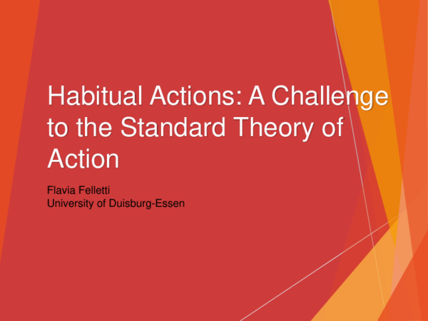 (PDF) Habitual Actions: A Challenge to the Standard Theory of Action